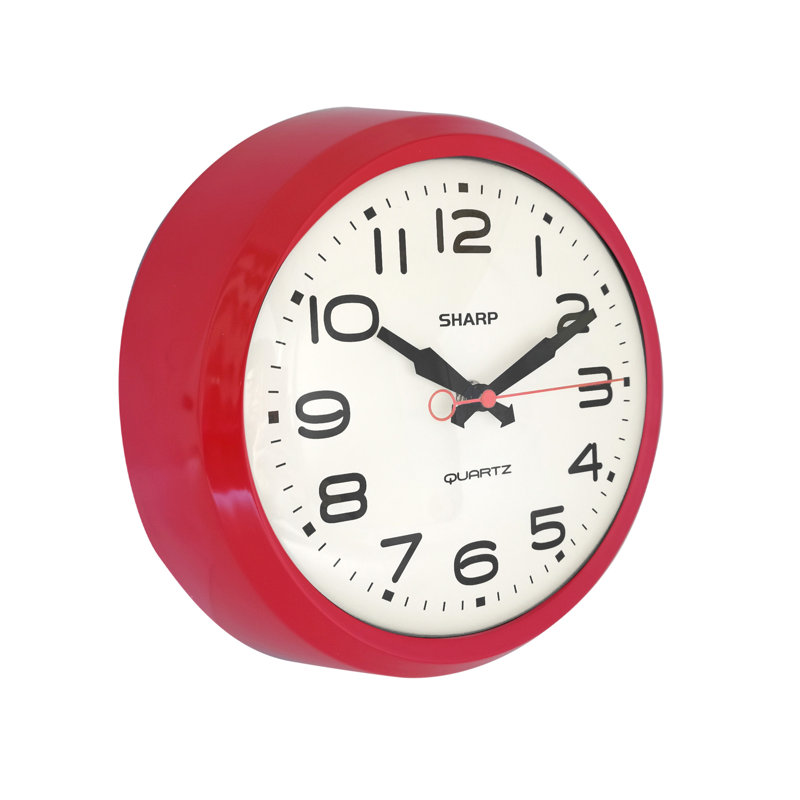 Sharp Wall Clock, Silent Non Ticking, Battery Operated | Wayfair